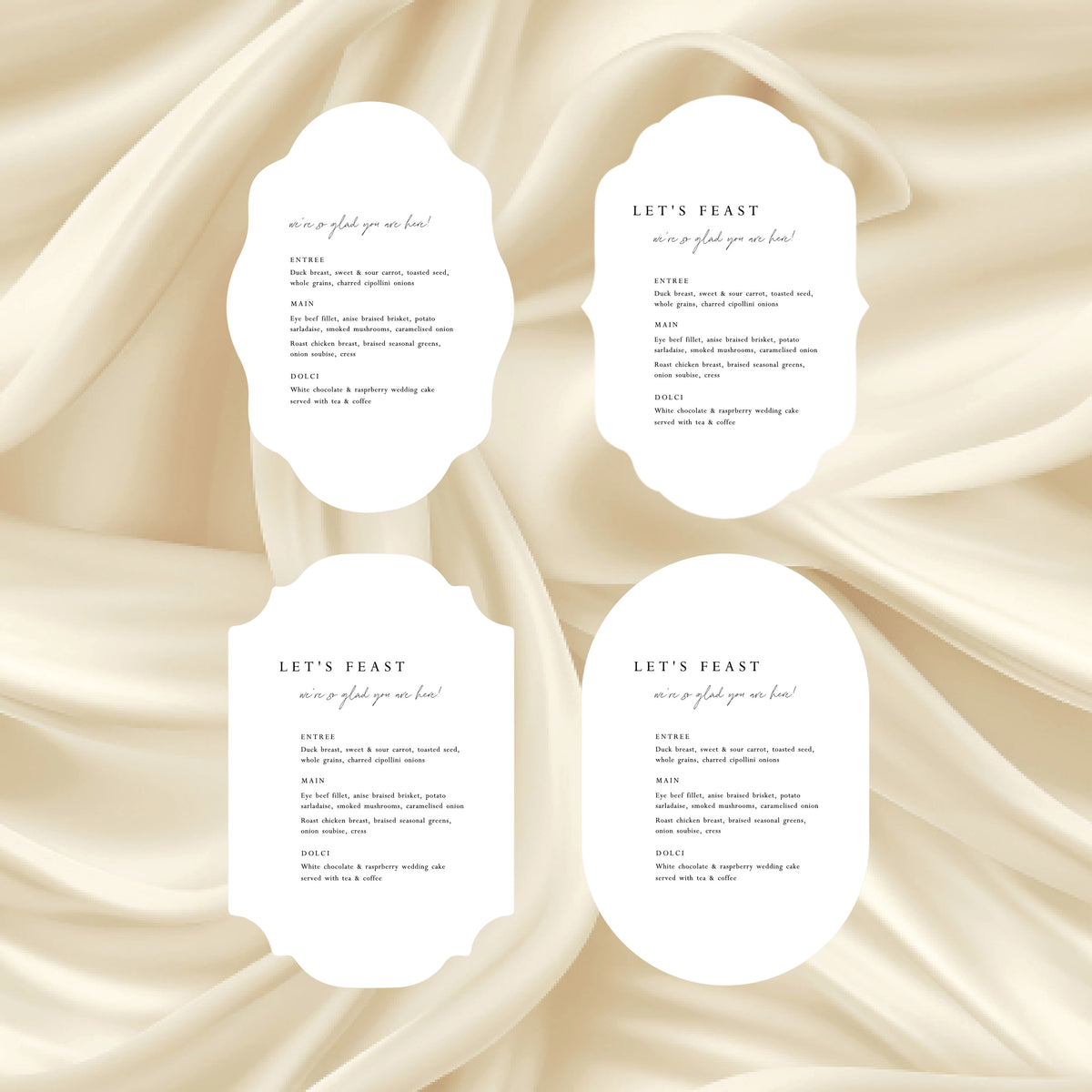 All You Need Is Love - Menu – Class Ink Designs