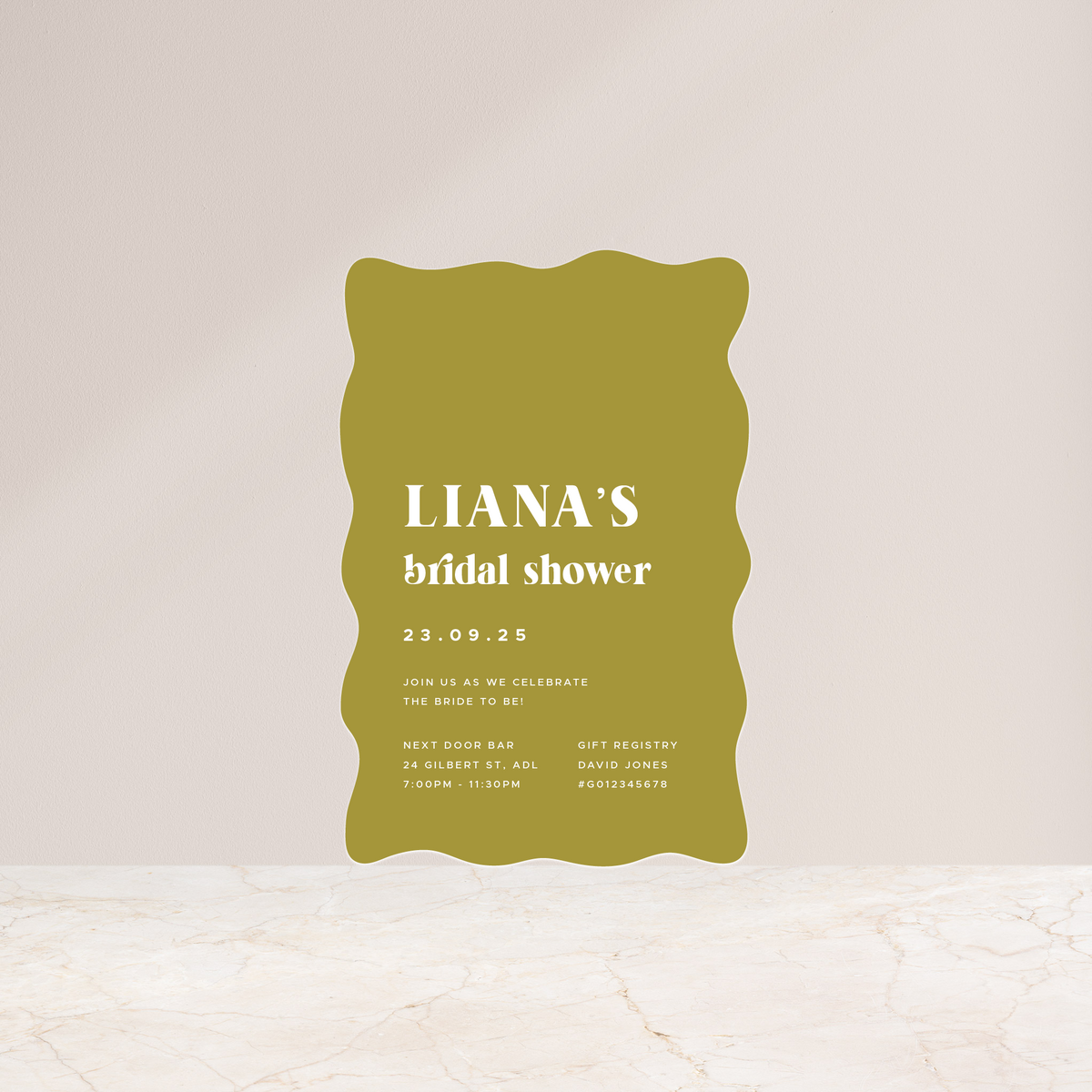 Sideline - Invitation – Class Ink Designs