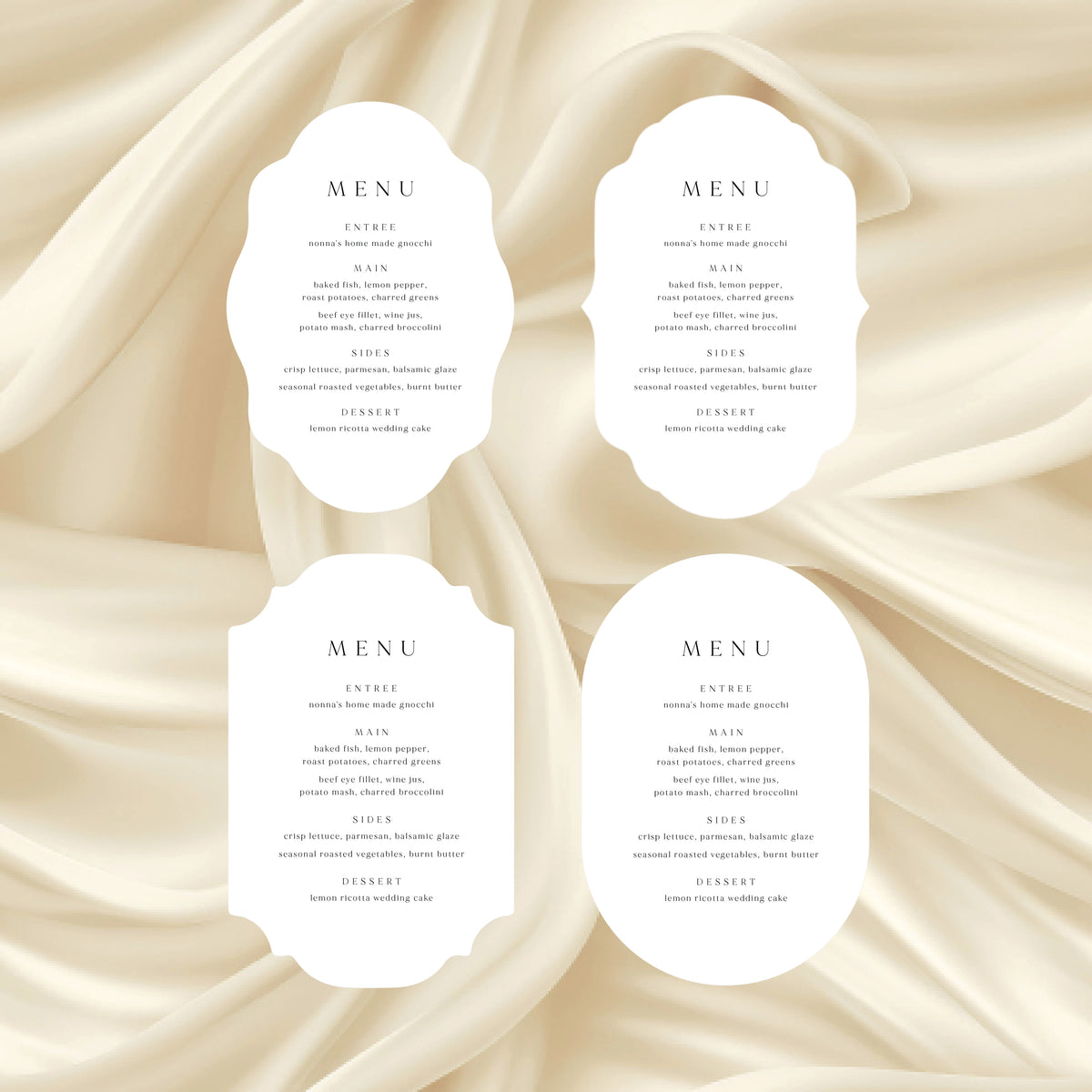 Classico - Menu – Class Ink Designs