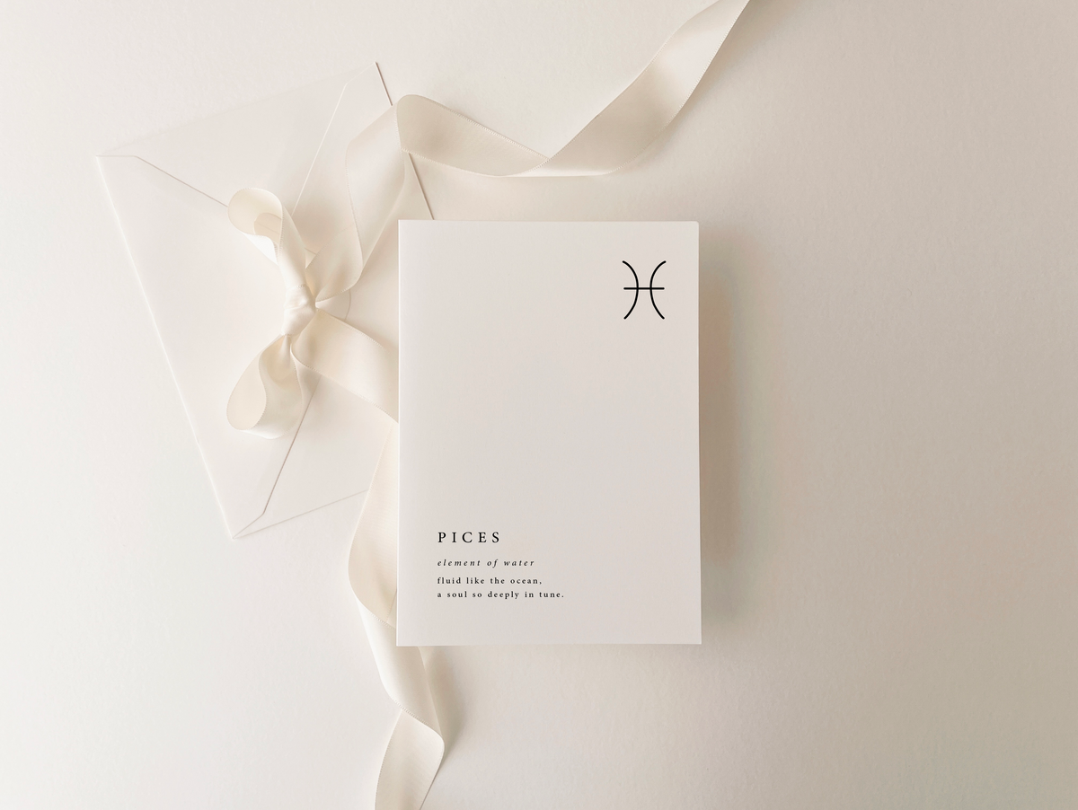 Star Sign Card - Pisces – Class Ink Designs