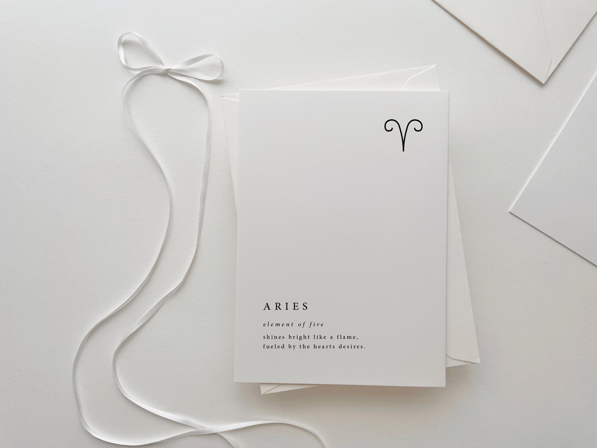Star Sign Card - Aries – Class Ink Designs