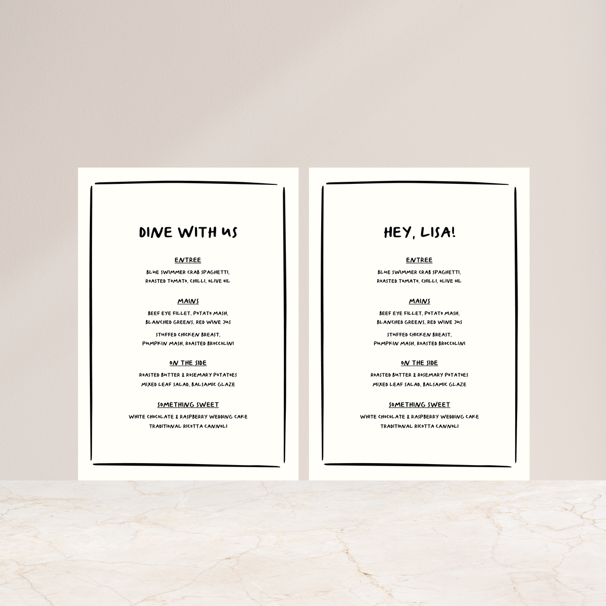 Young Love - Menu – Class Ink Designs