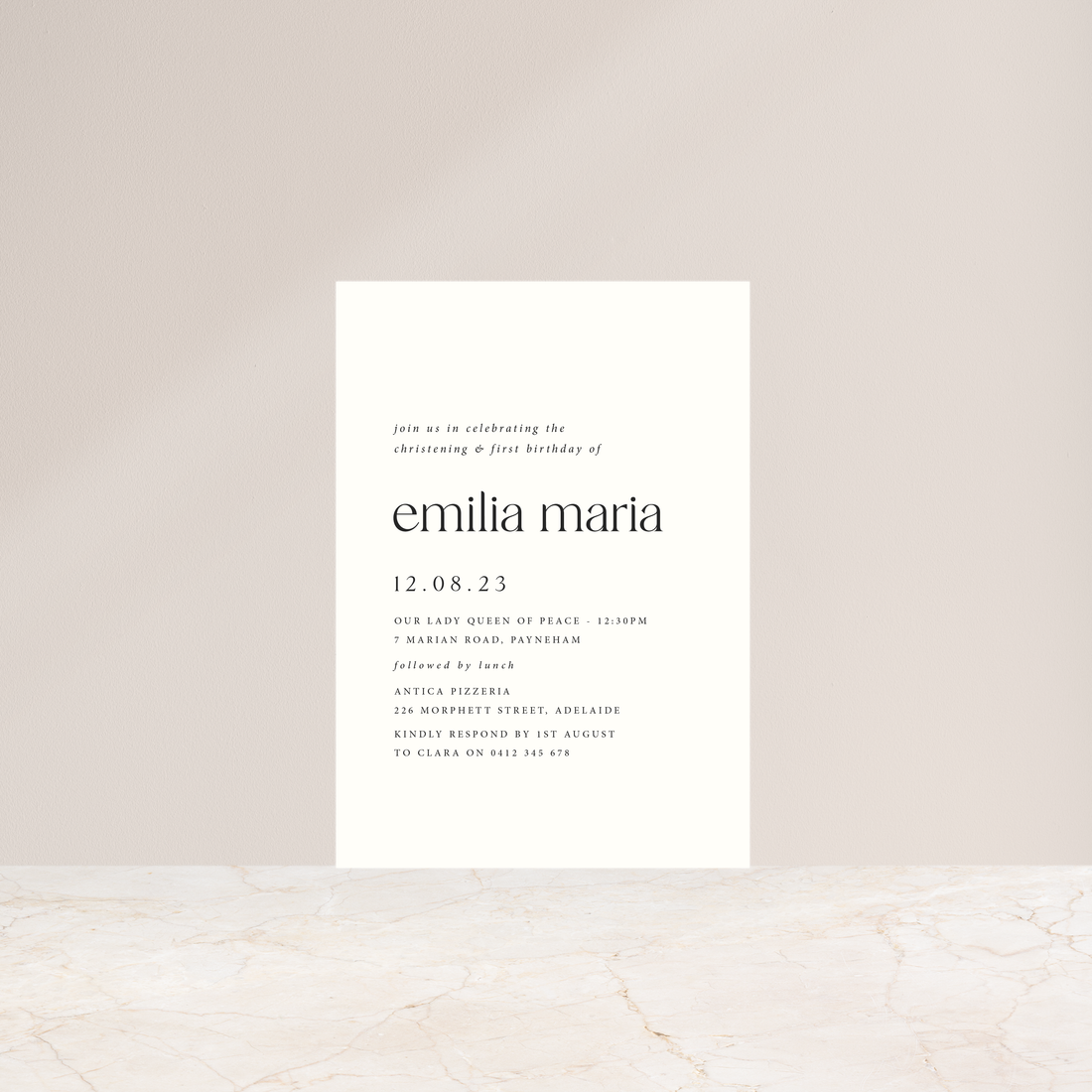 Blessings - Invitation – Class Ink Designs