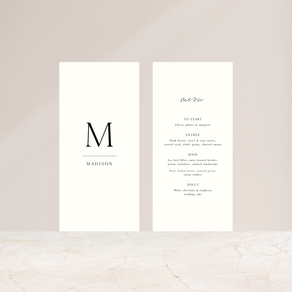 In The Mix - Double-Sided Menu – Class Ink Designs