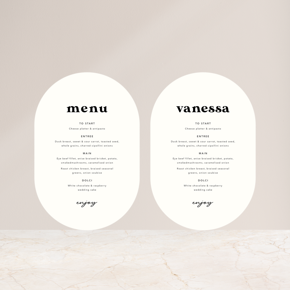 Retro Romance - Menu – Class Ink Designs