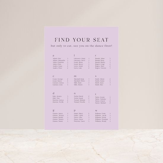 Starlight - Seating Chart – Class Ink Designs