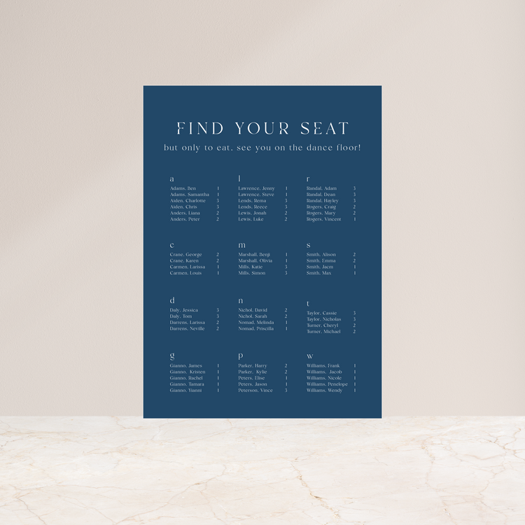 Starlight - Seating Chart – Class Ink Designs